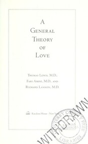 A General Theory of Love - Audiobook Summary