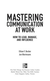 Mastering Communication at Work - Audiobook Summary